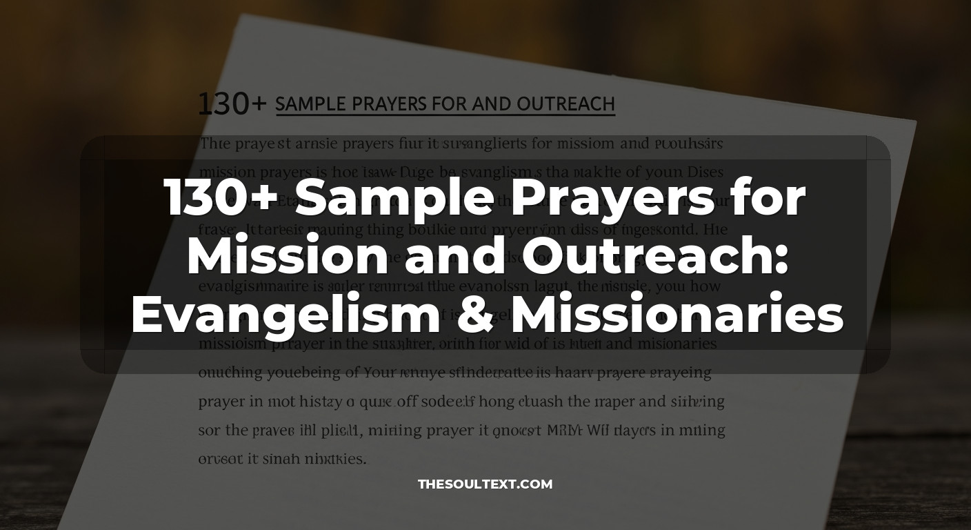 130+ Sample Prayers For Mission And Outreach: Evangelism & Missionaries ...